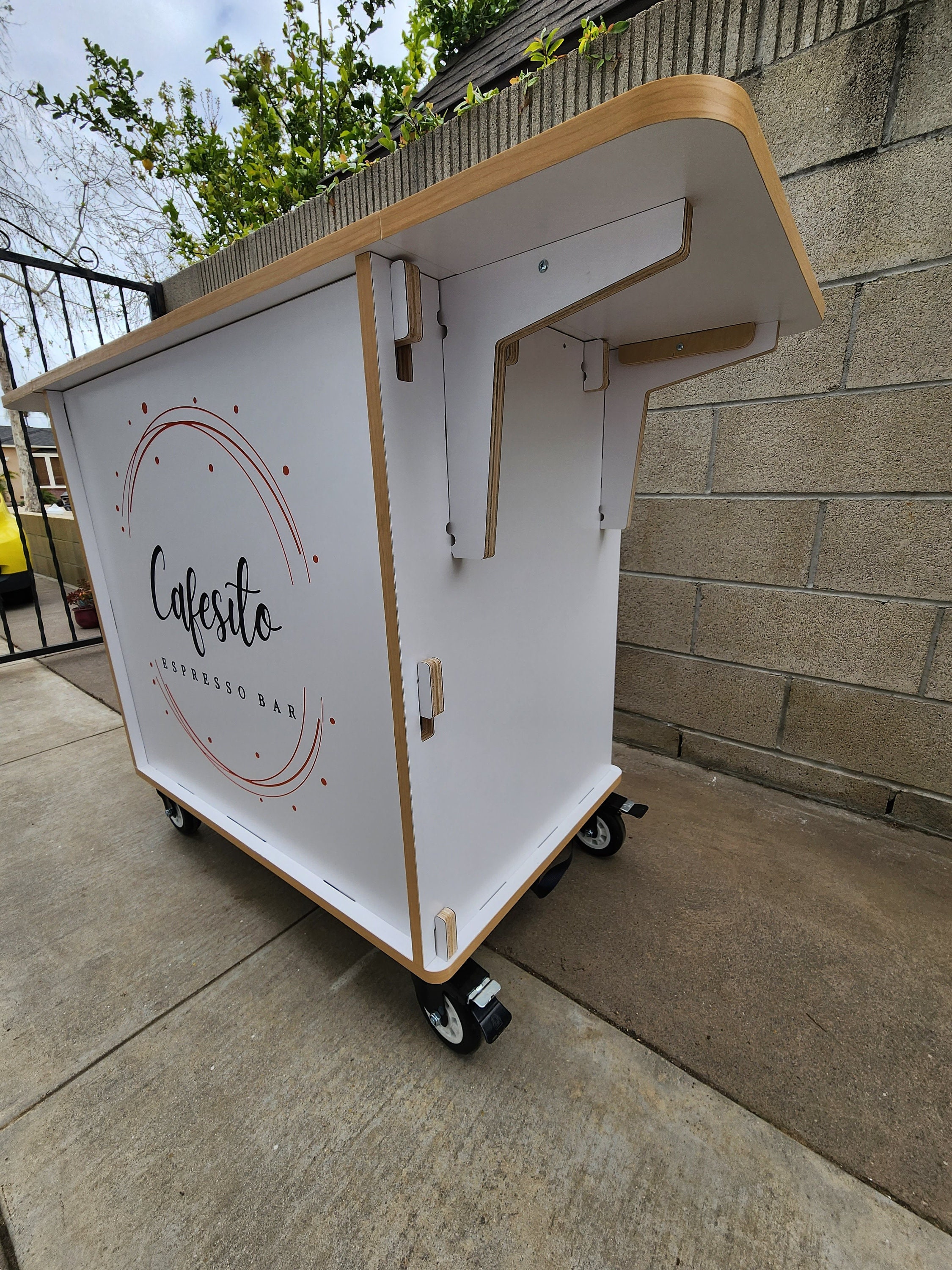 Mobile Coffee Cart Foldable - Etsy