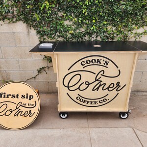 Foldable Display Cart, Coffee Cart, Pop-up Shop - Etsy