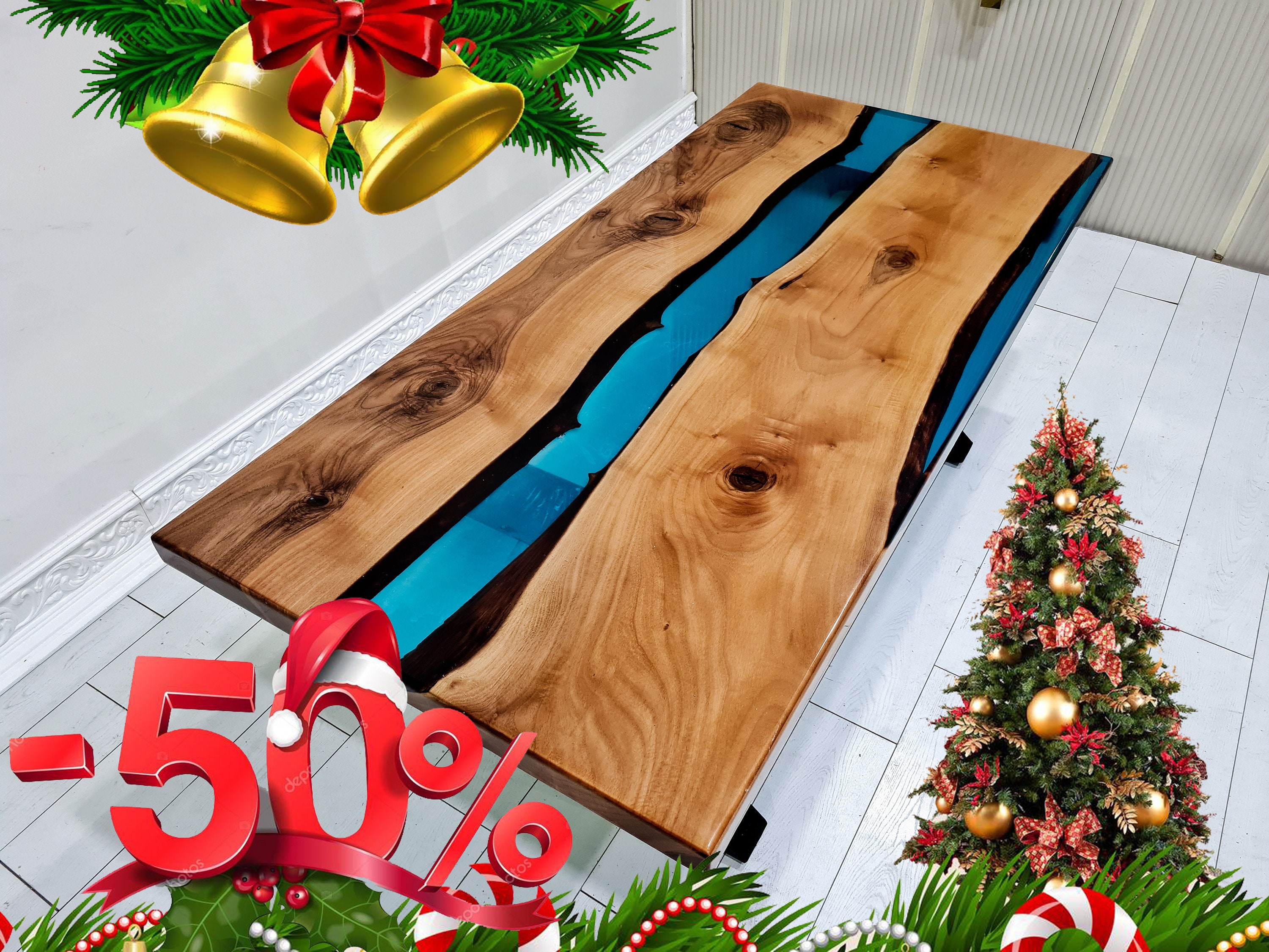 Olive Wood Epoxy River Table - Etsy