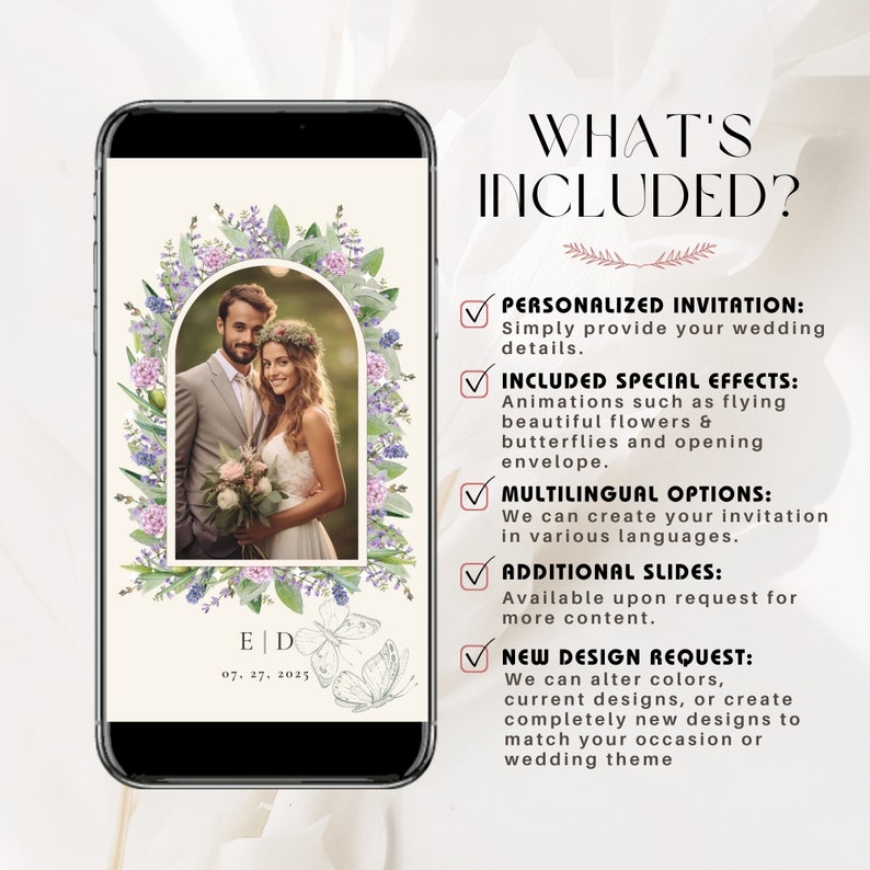 Custom Wedding Invitations Downloadable Wedding Invitation Digital ...