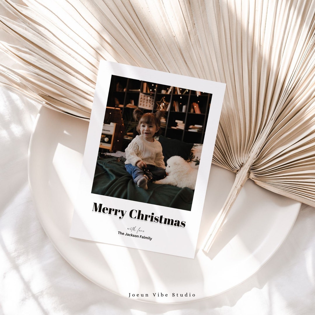 Printable Christmas Card Using Canva, Editable Christmas Canva Card ...