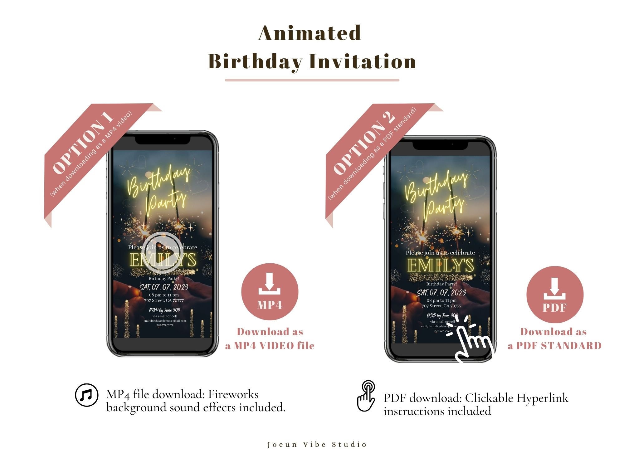 DIY Birthday Invitation, Animated Birthday Invitation, Unique Birthday ...