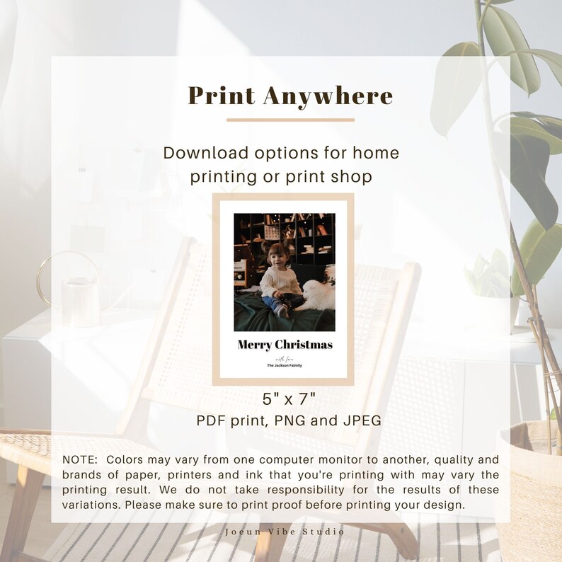 Printable Christmas Card Using Canva Editable Christmas Canva - Etsy