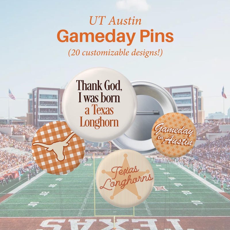 Ut Button Pin - Etsy