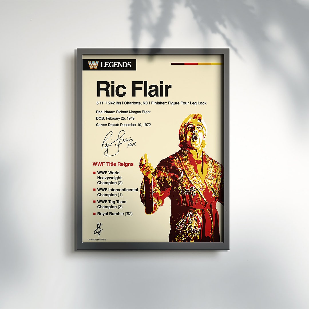 Ric Flair Poster Wrestling Legends WWE - Etsy