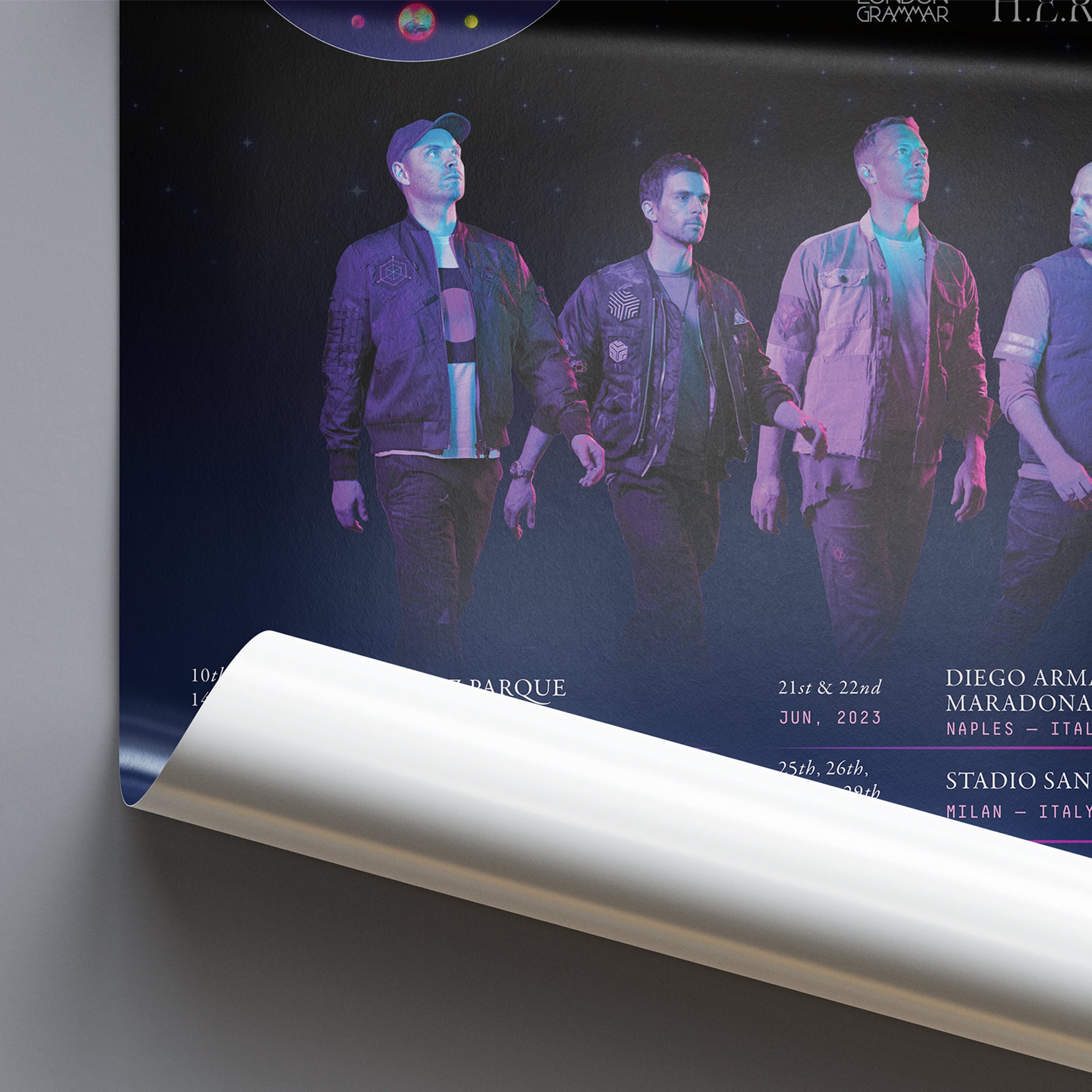 Coldplay Poster - 2023 Tour - Band Prints