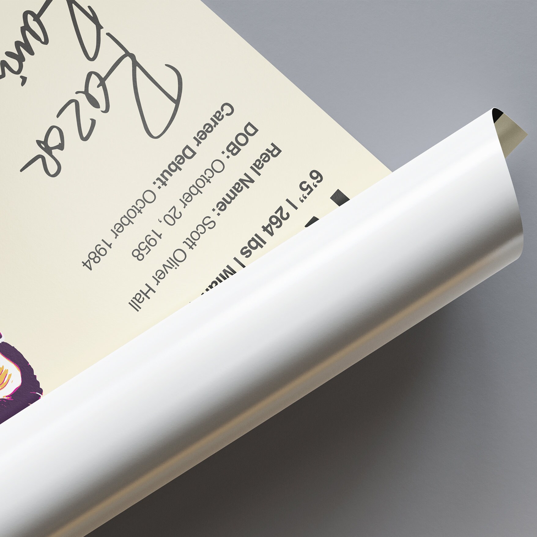 Razor Ramon scott Hall Poster Wrestling Legends WWE - Etsy UK