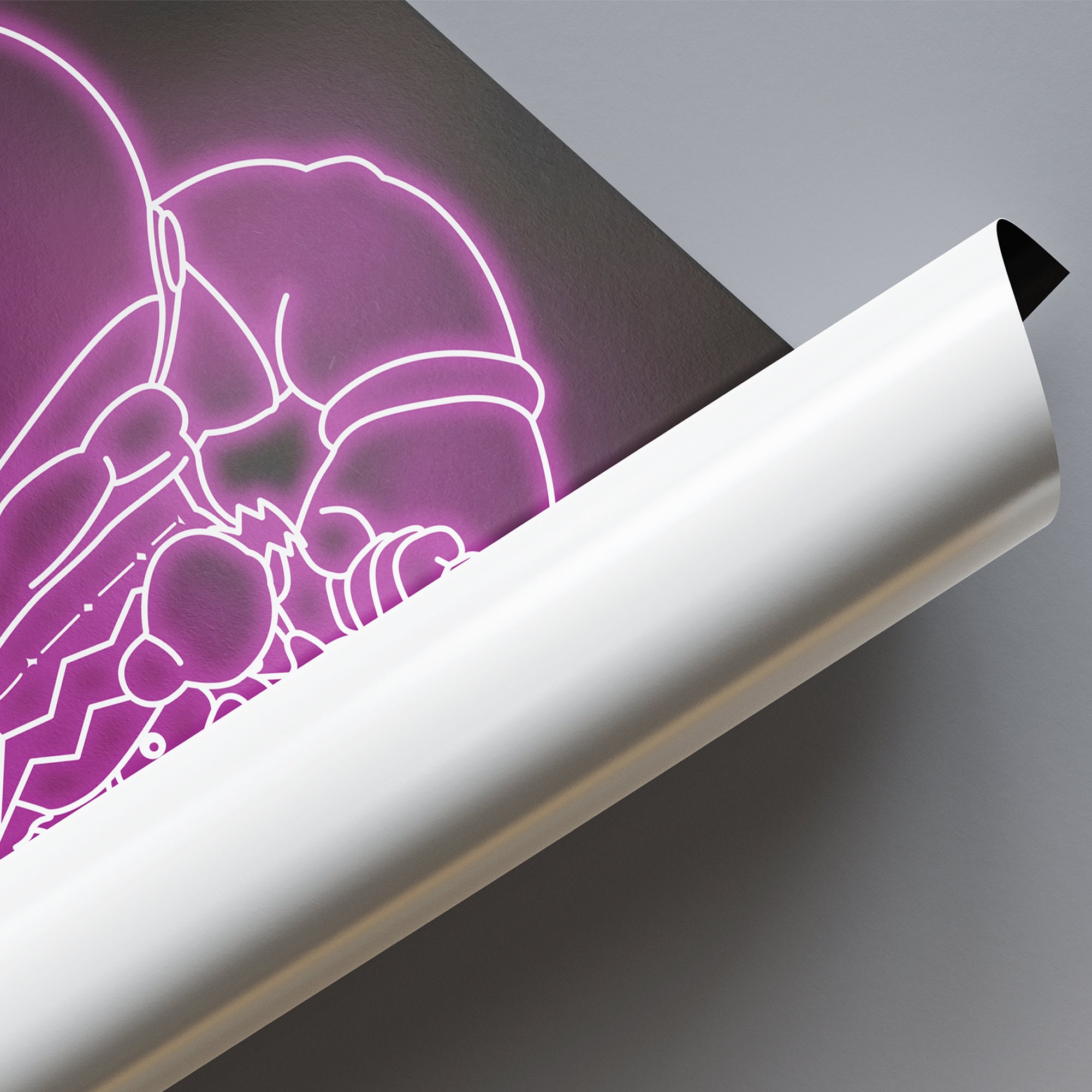 Wario Neon Poster - Etsy