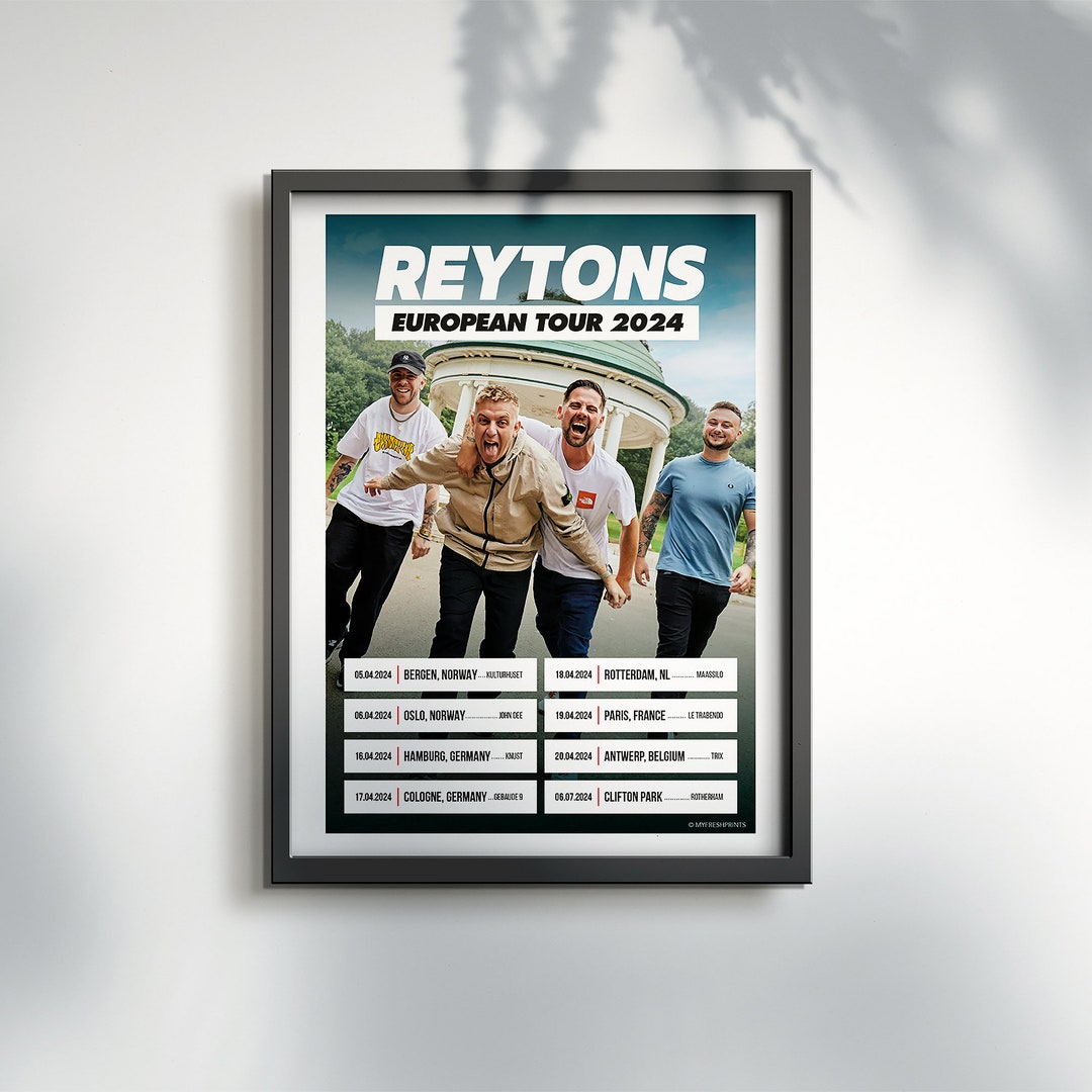 Reytons Poster European Tour 2024 - Etsy