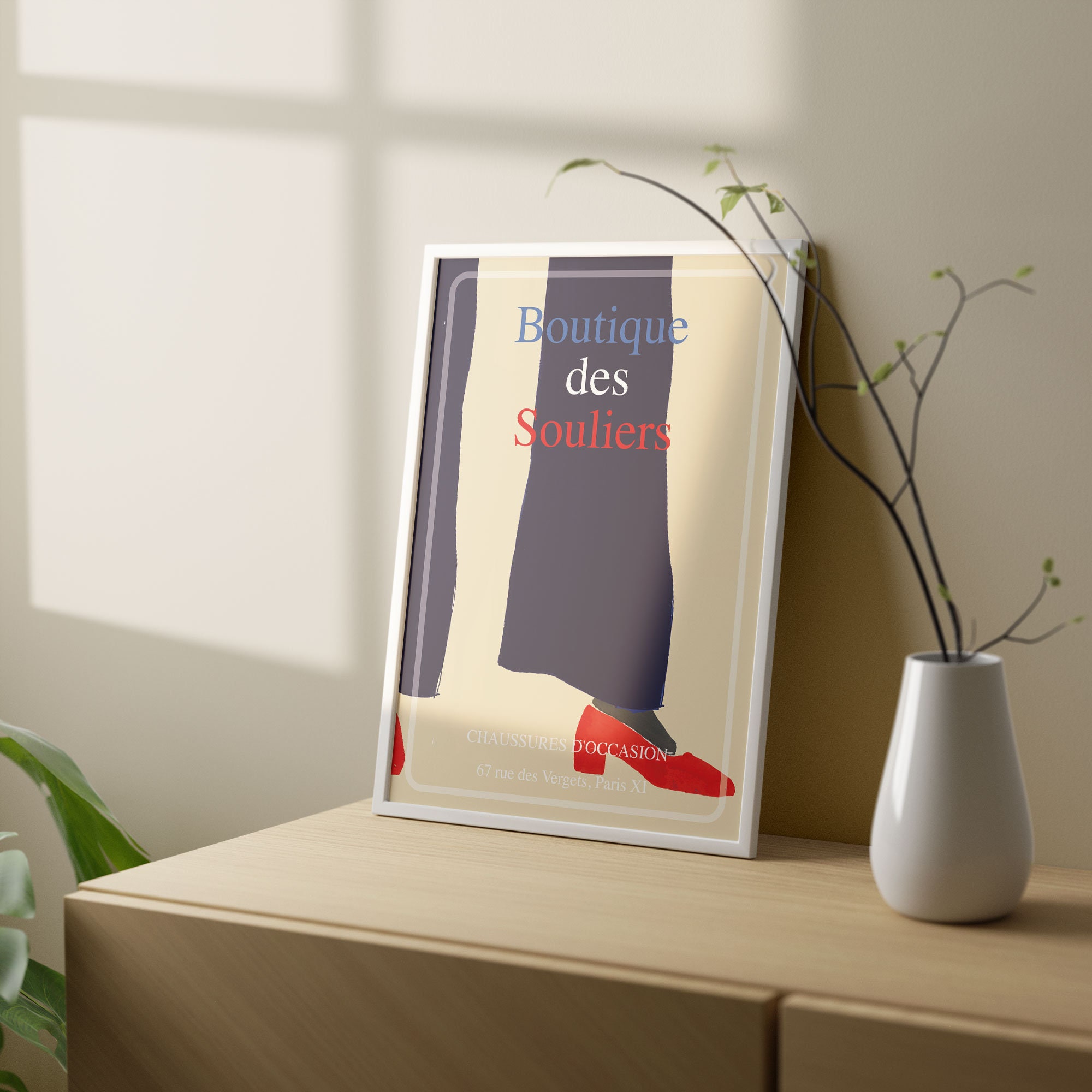 Vintage French Poster Minimalist Art French Art Aesthetic Print French ...