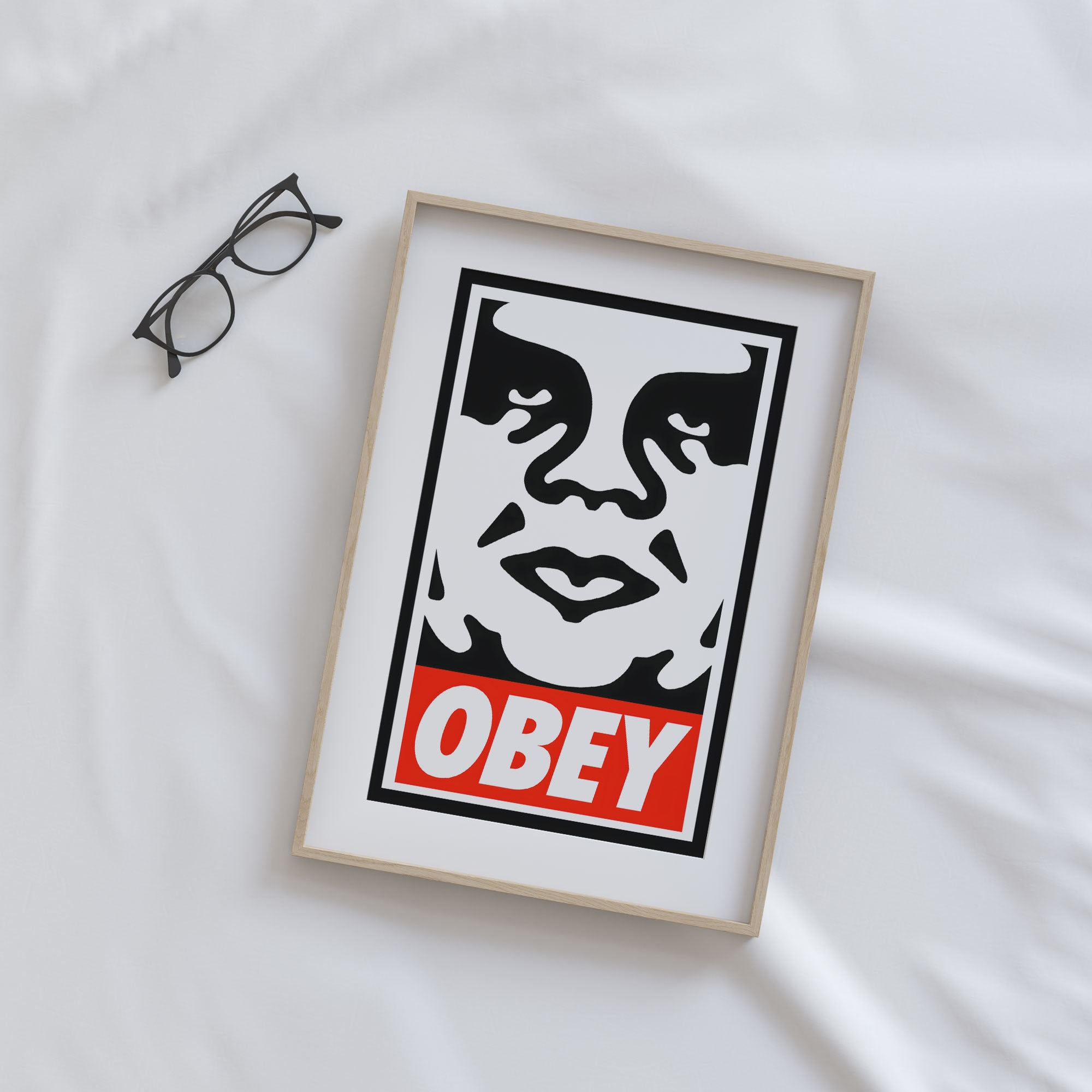 OBEY Poster Shepard Fairey Print Skateboard Wall Art Vintage Poster ...