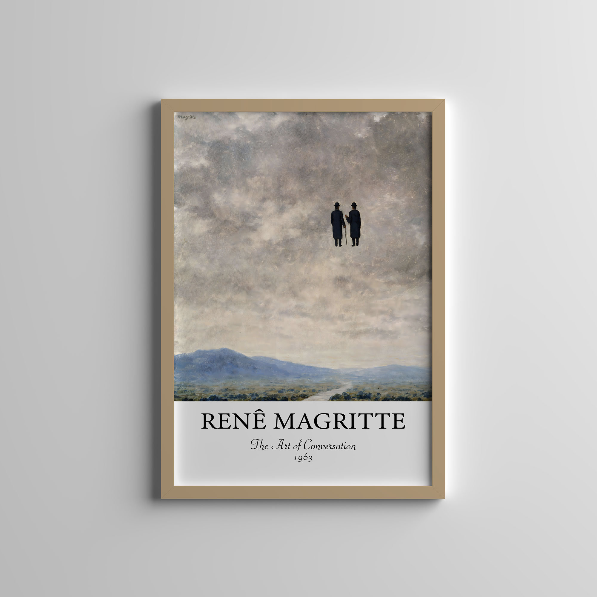 Rene Magritte Art the Art of Conversation Surrealism Art Vintage Poster ...