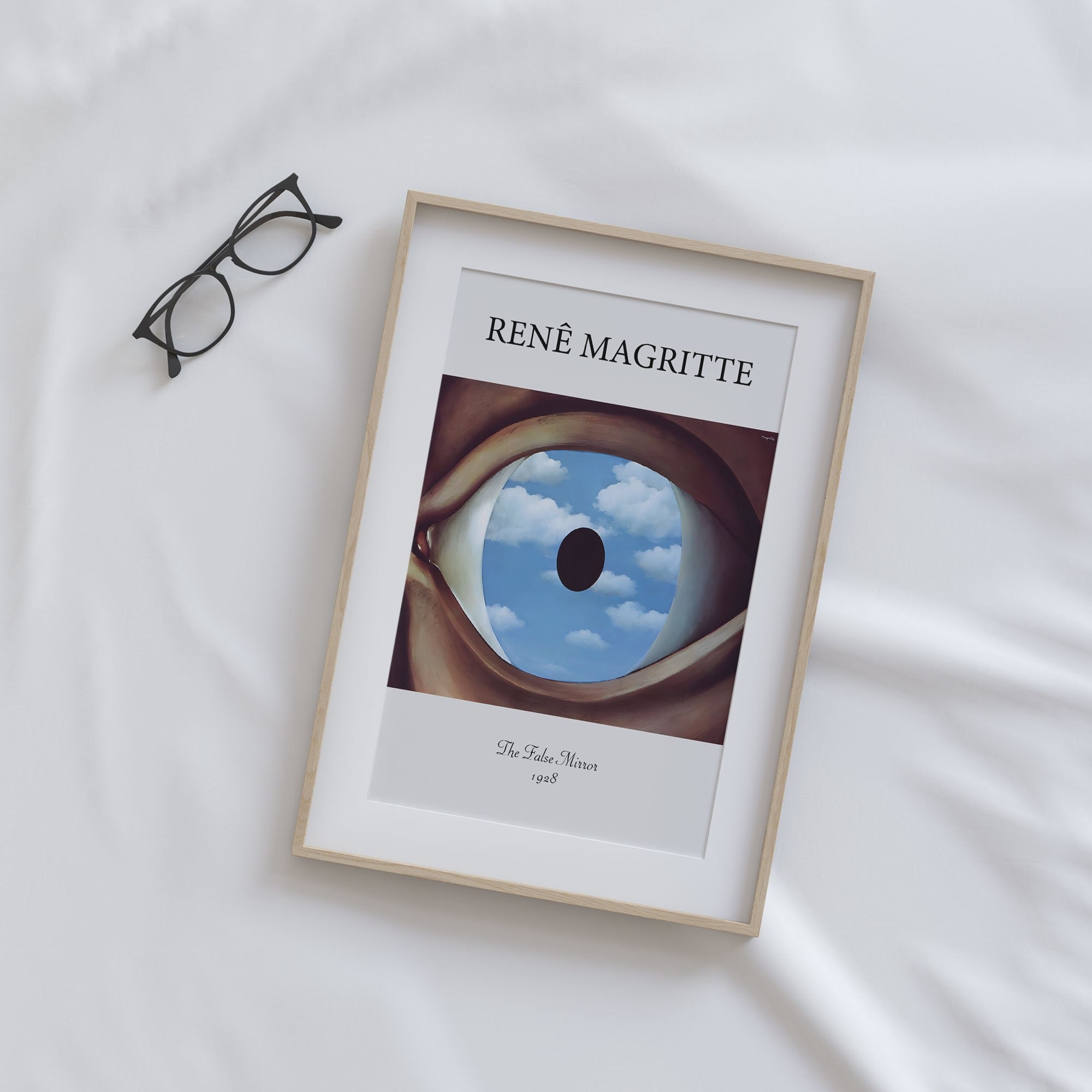 Rene Magritte Art the False Mirror Surreal Wall Art High Quality Poster ...