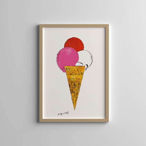 Andy Warhol Pop Art Ice Cream
