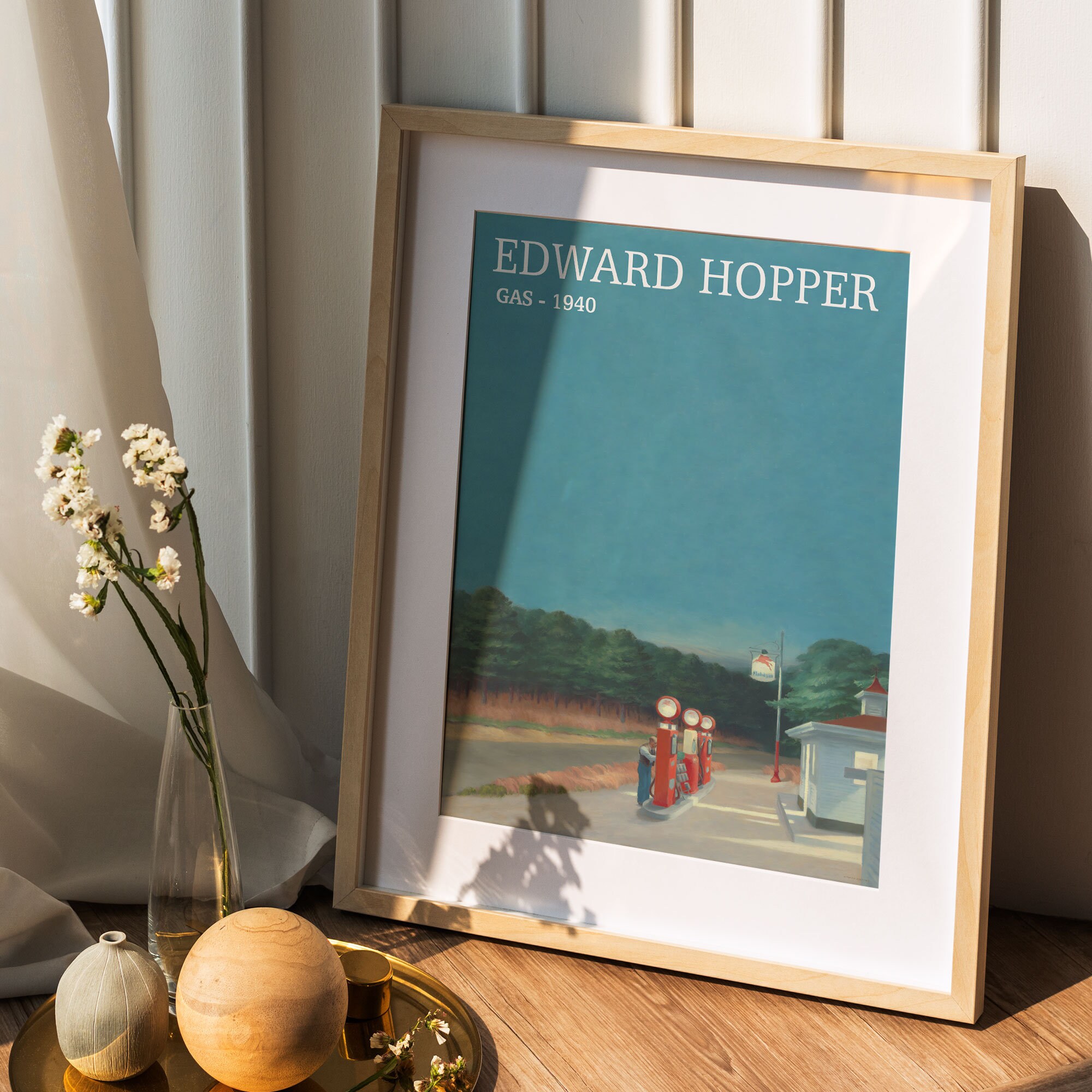 Edward Hopper Poster Gas Vintage Print High Quality Poster American ...
