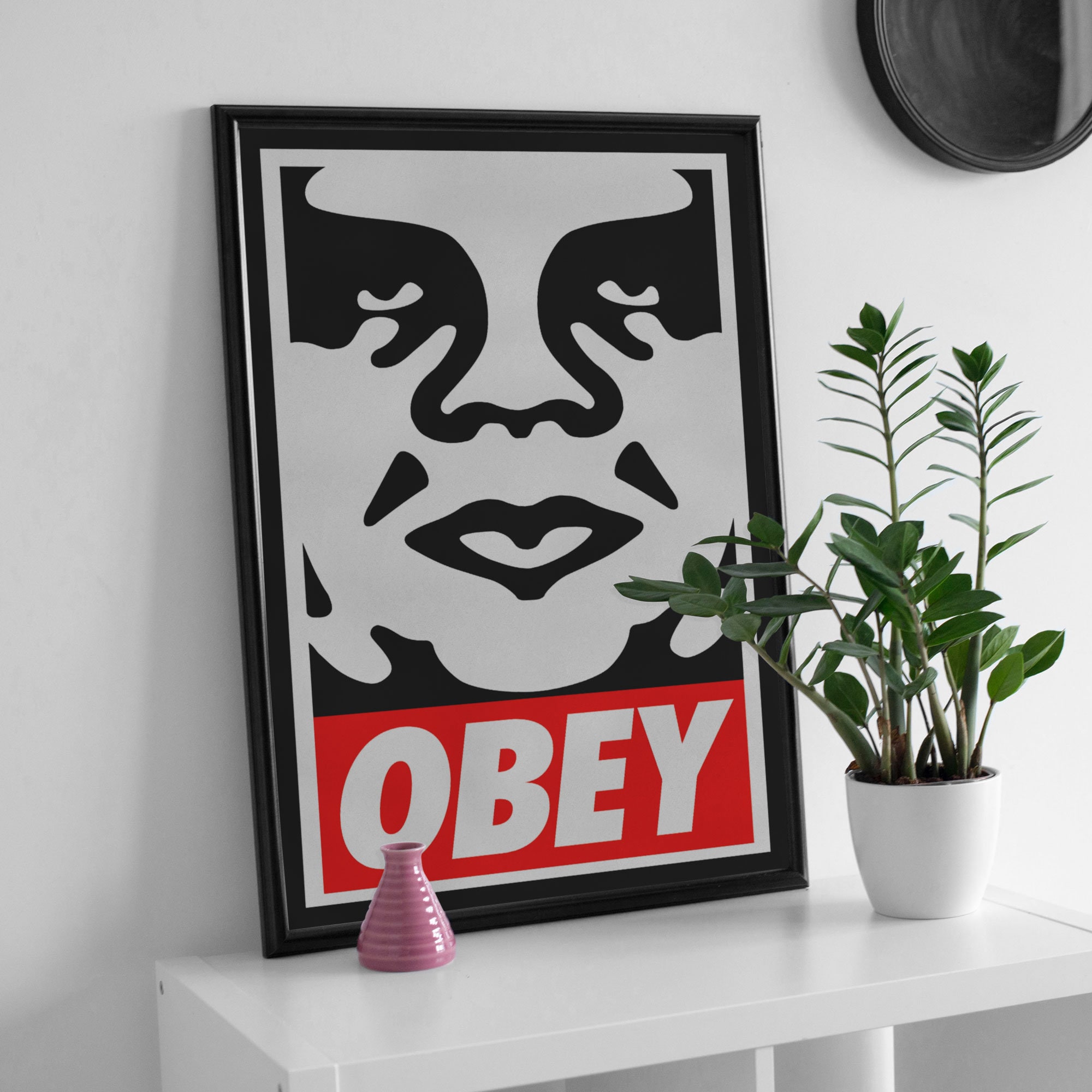 OBEY Poster Shepard Fairey Print Skateboard Wall Art Vintage Poster ...