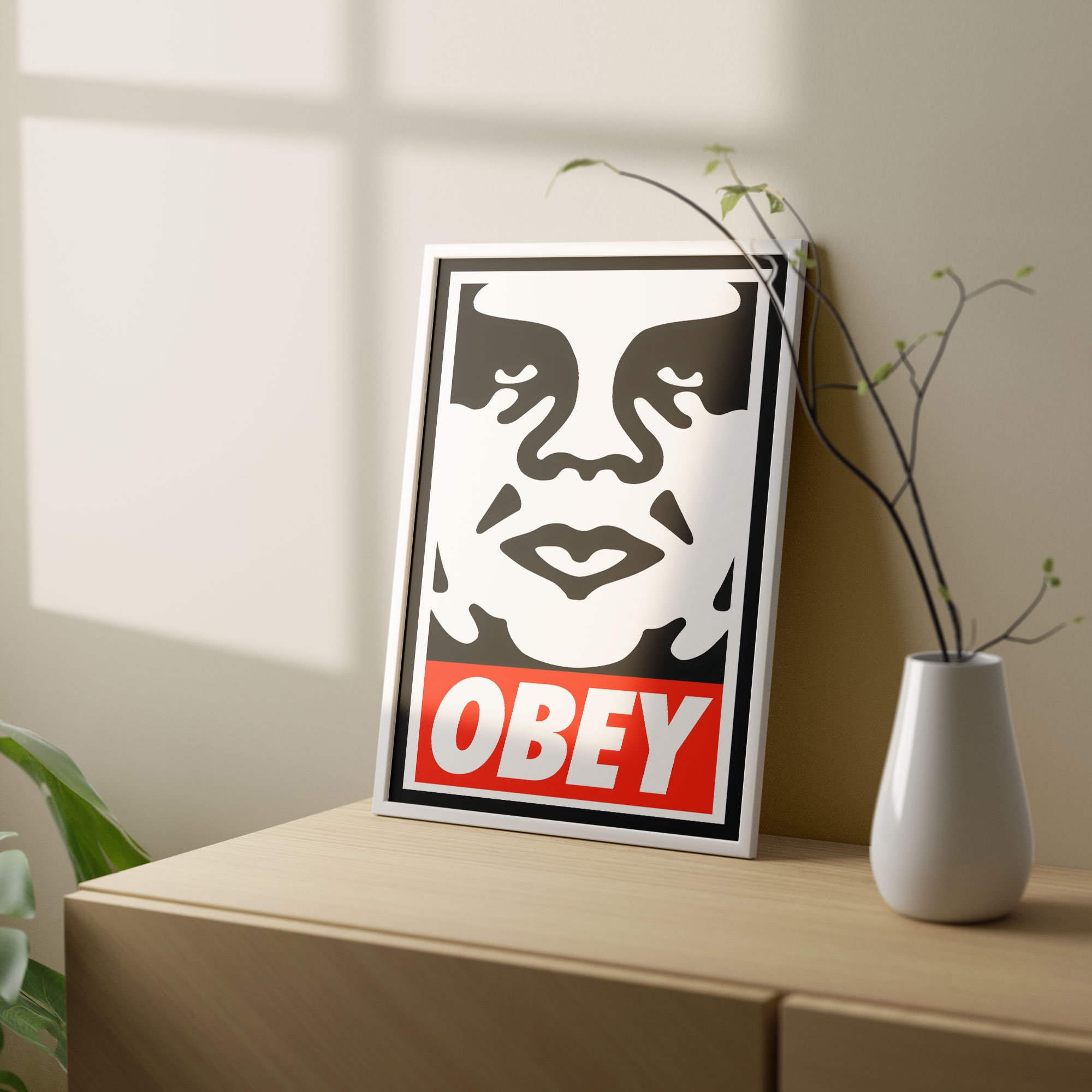 OBEY Poster Shepard Fairey Print Skateboard Wall Art Vintage Poster ...