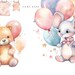 Watercolor Clipart Baby Shower, Baby Monthly Milestone Clip Arts ...
