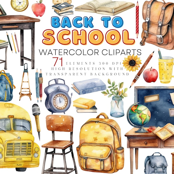 School Clipart - Etsy