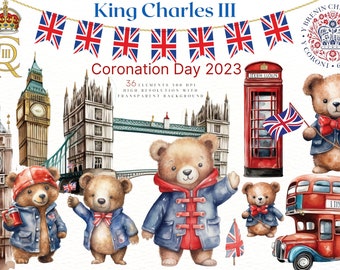 King Charles III Coronation Day 2023 Little Bear in London - Etsy UK