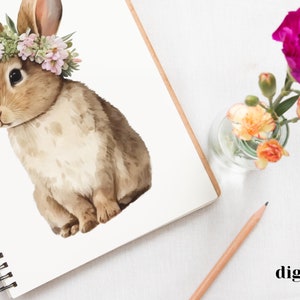 Watercolor Farmhouse Easter Clipart, Rustic Farm Animals Clipart ...