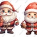 Cute Santa Claus Clipart Christmas Characters Clipart Xmas - Etsy