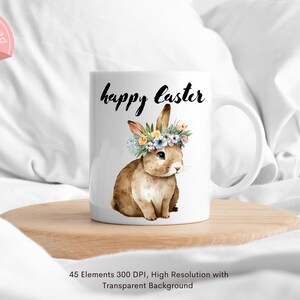 Watercolor Farmhouse Easter Clipart, Rustic Farm Animals Clipart ...