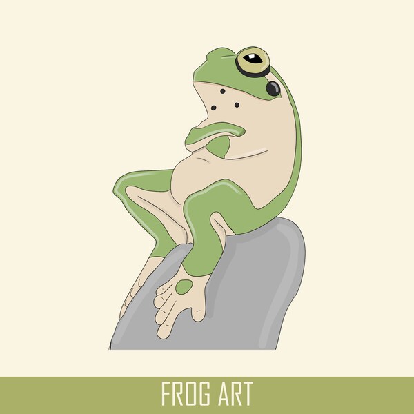 Angry Frog Art - Etsy