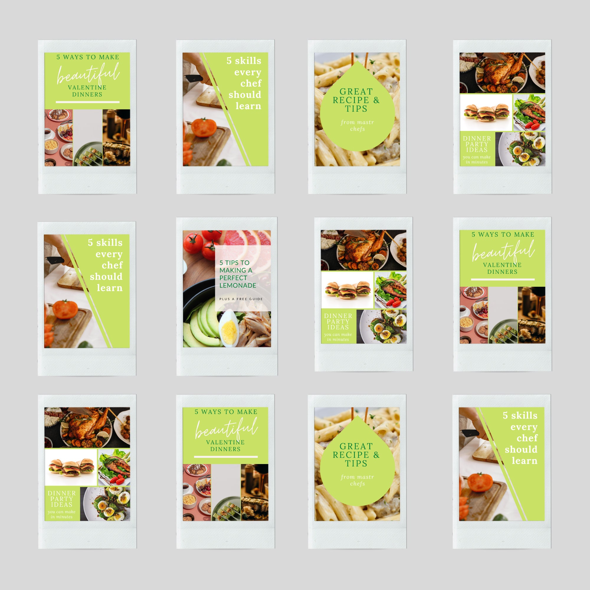 30 Pinterest Recipe Book Cover Template | Canva | Blogging Template ...