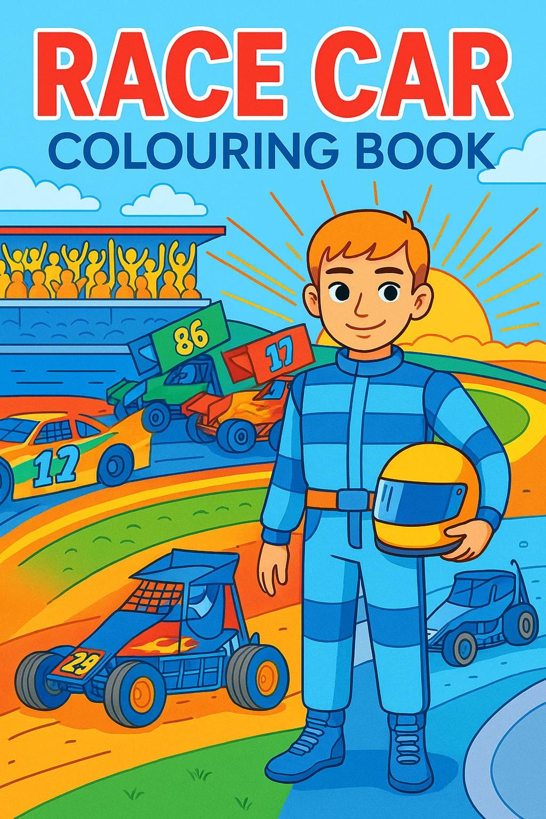 Speedway Race Cars Colouring Pages. 12 Pages - Etsy
