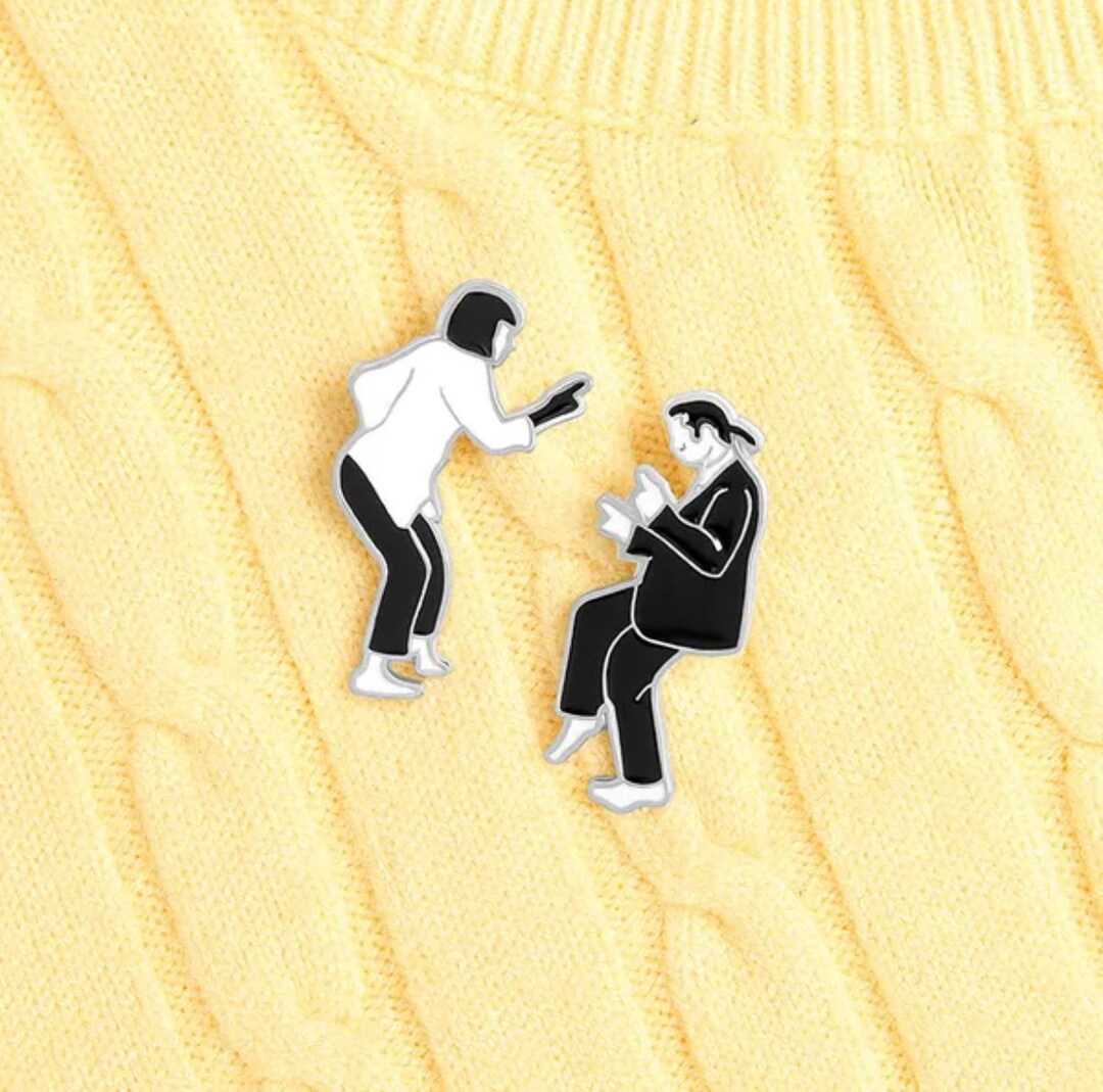BUY 1 GET 1 FREE: 2pc Pulp Fiction Enamel Pins Lapel Badge - Etsy