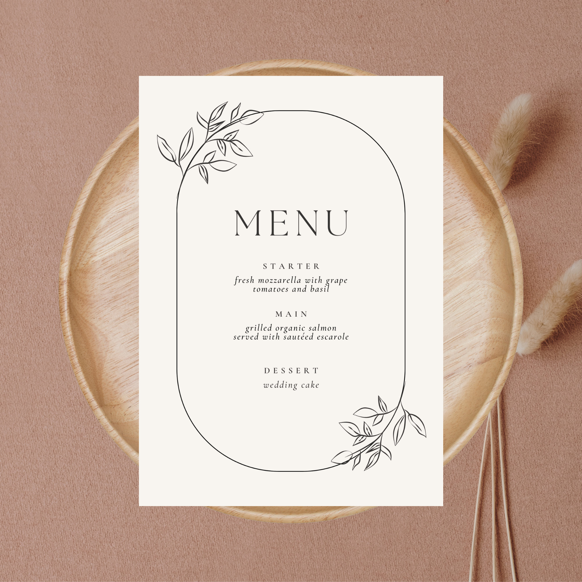 Printable Event Menu | Event Printable | Place Menu | Drink Menu ...