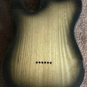 Light Relic Quilted Top/ash Sunburst Telecaster Body Full Nitro - Etsy