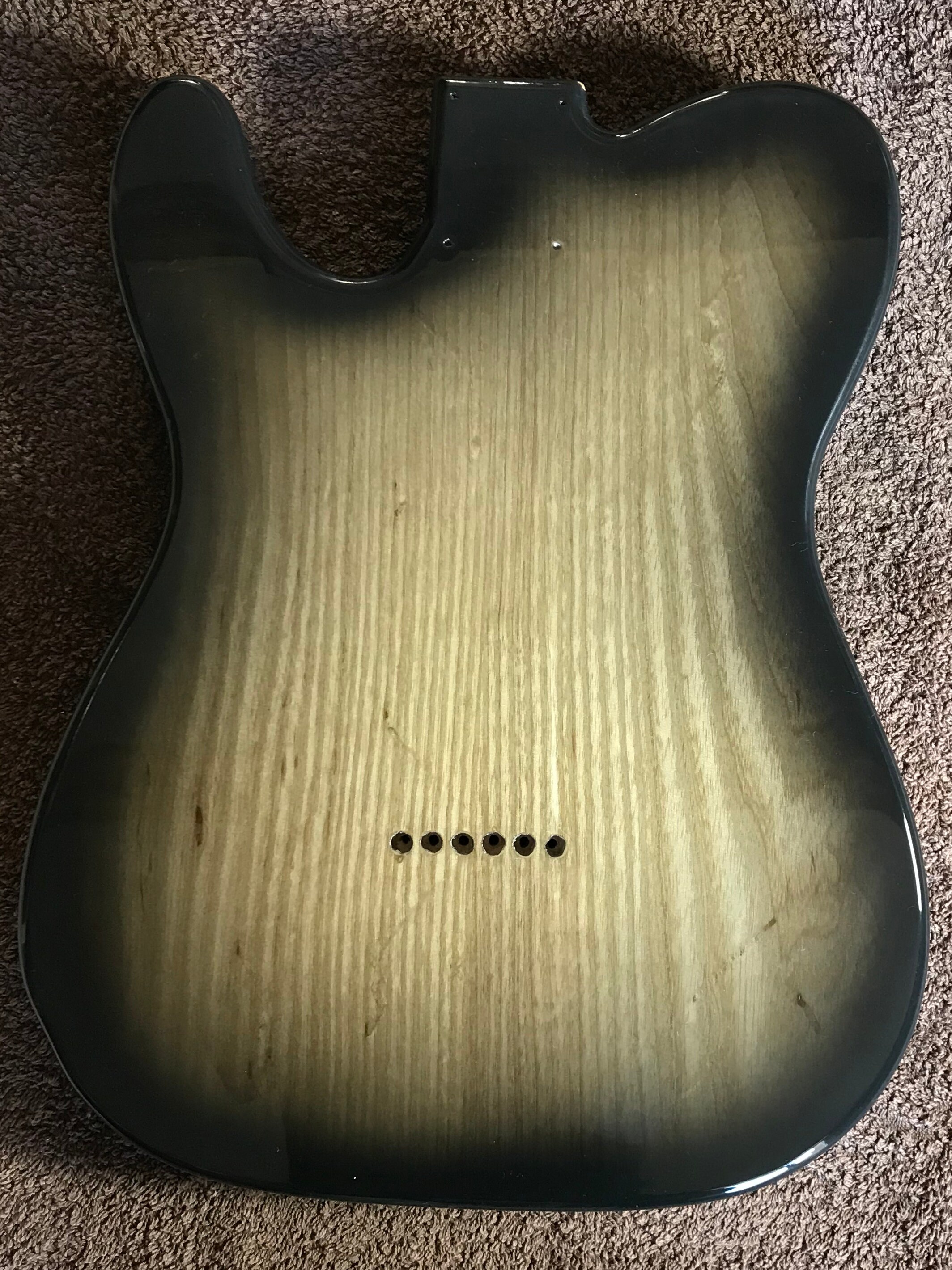 Light Relic Quilted Top/ash Sunburst Telecaster Body Full Nitro - Etsy