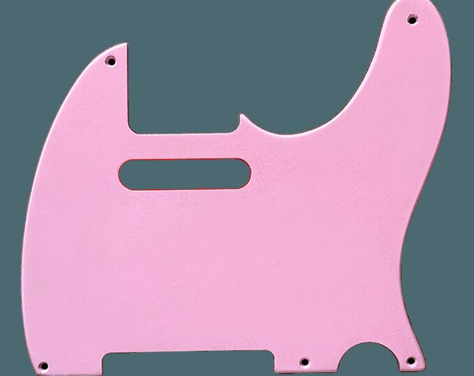 Hand Made Shell Pink Telecaster Style Pickguard - Nitro Finish - Etsy