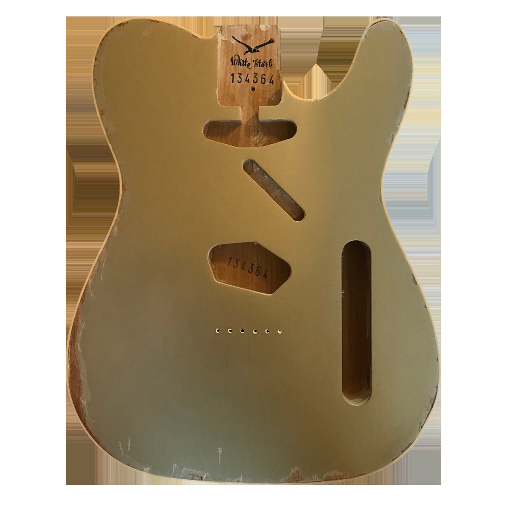Hand Made Relic Shoreline Gold Telecaster Guitar Body, Relic Nitro - Etsy