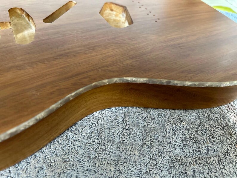 One Piece Telecaster Style Body Clear Satin Nitro Finish Pearloid ...