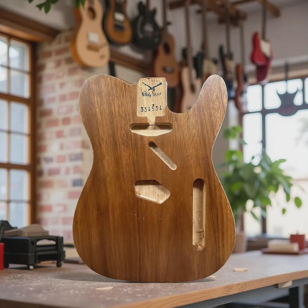 One Piece Telecaster Style Body Clear Satin Nitro Finish Pearloid ...