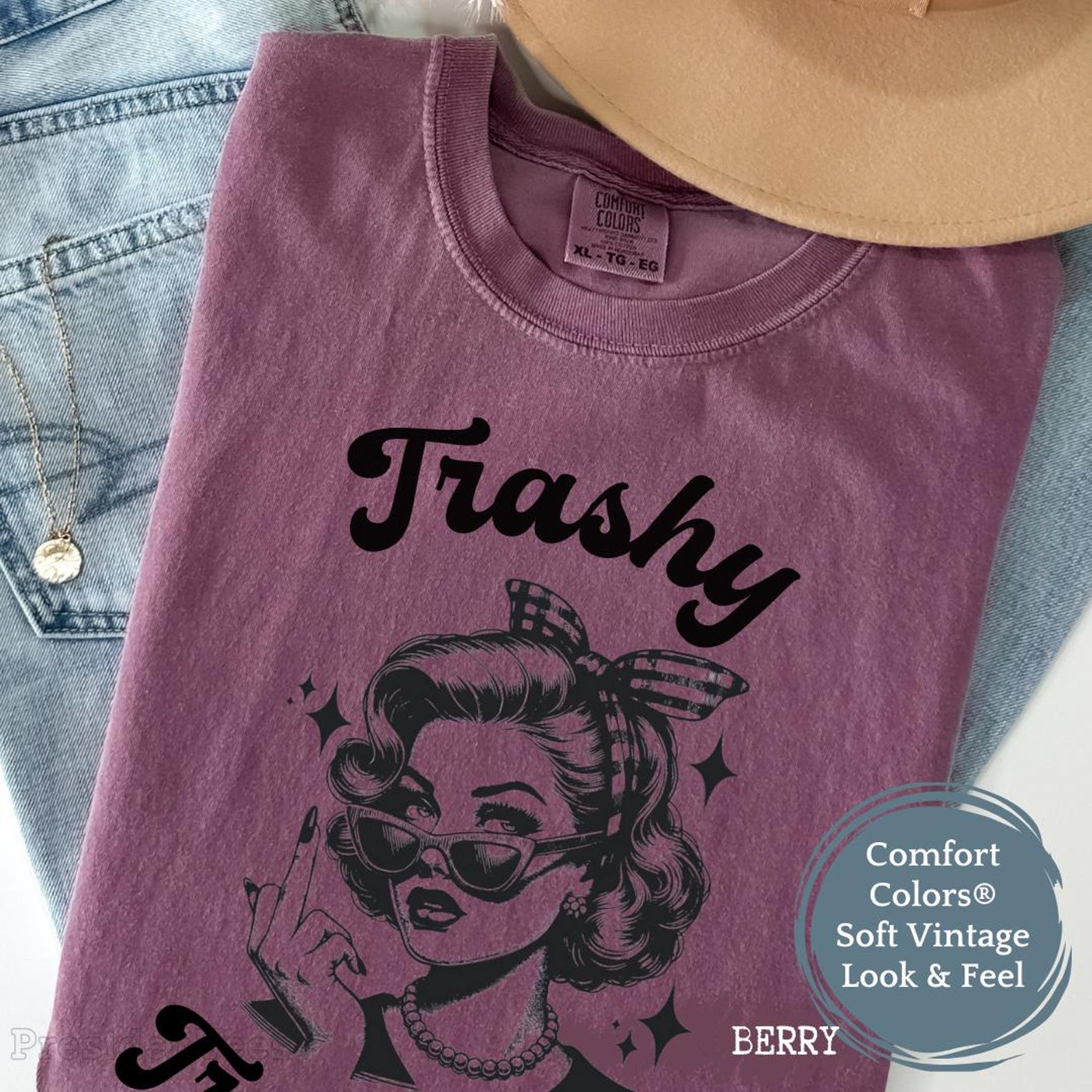 Trump Shirt, Trashy Trump Girl Comfort Colors Retro Sassy Gift, Xmas ...
