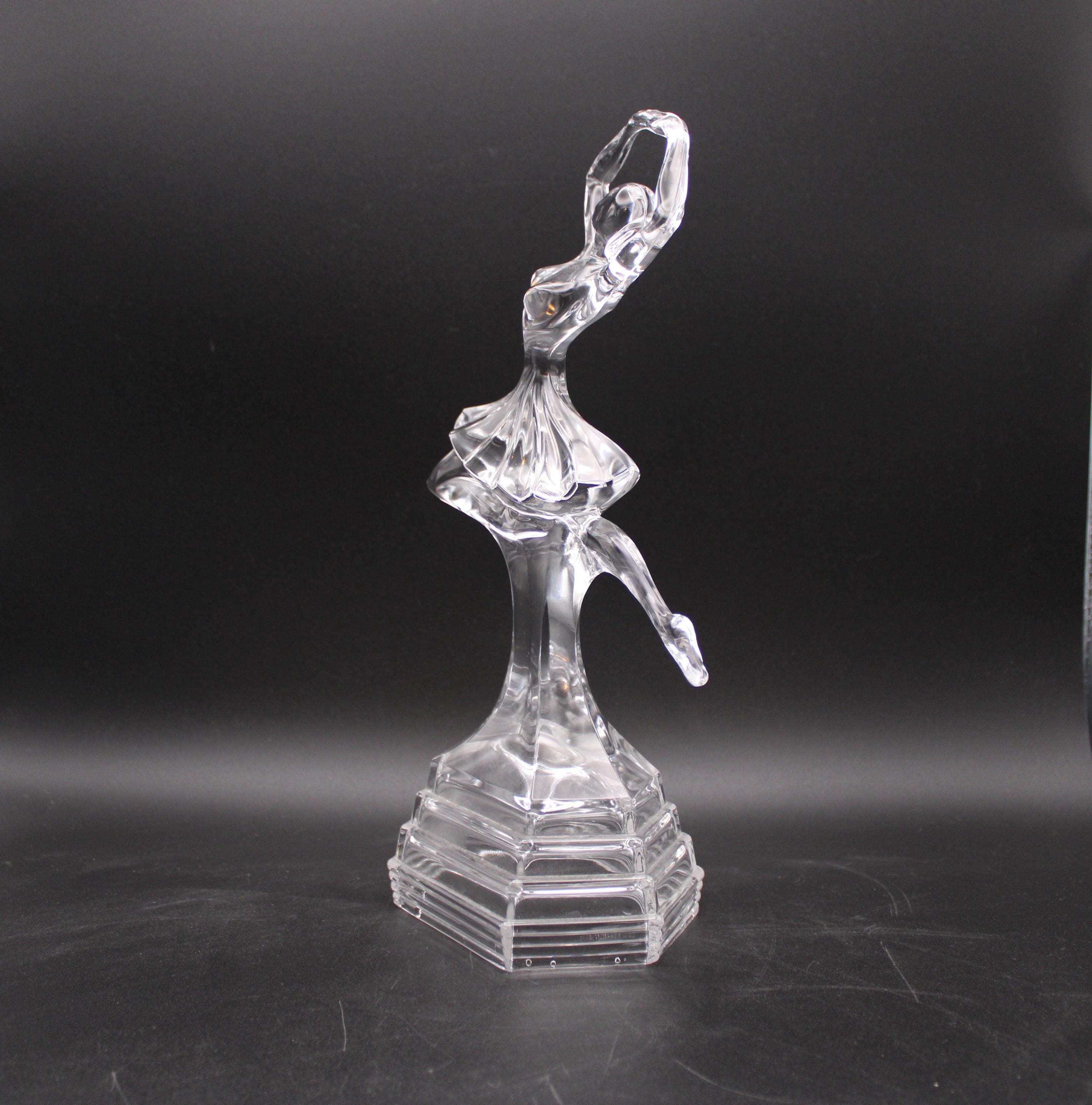 Ballerina Lead Crystal Figurine, Glass Sculpture - Etsy