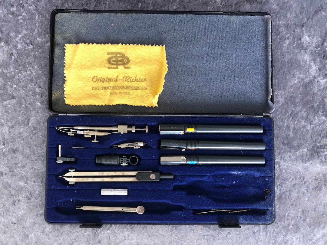 Original Richter Technical Drawing Set, Vintage, Not Complete - Etsy