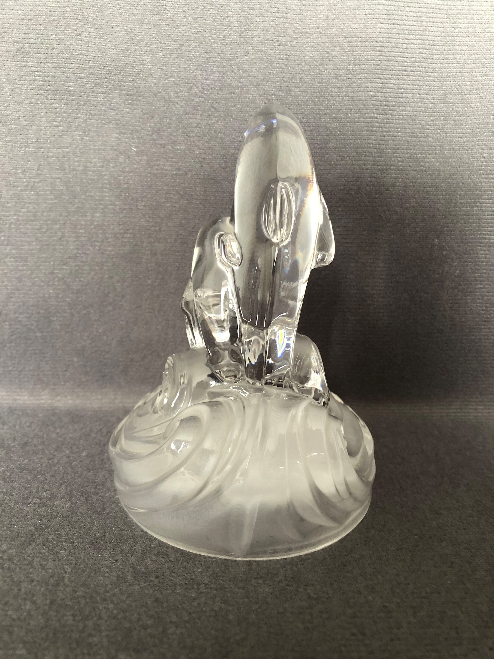 Vintage Crystal Dolphins Royal Crystal Rock Glass Sculpture - Etsy