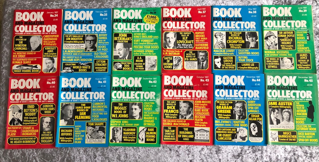Book and Magazine Collector 1988, 12 Editions - Etsy