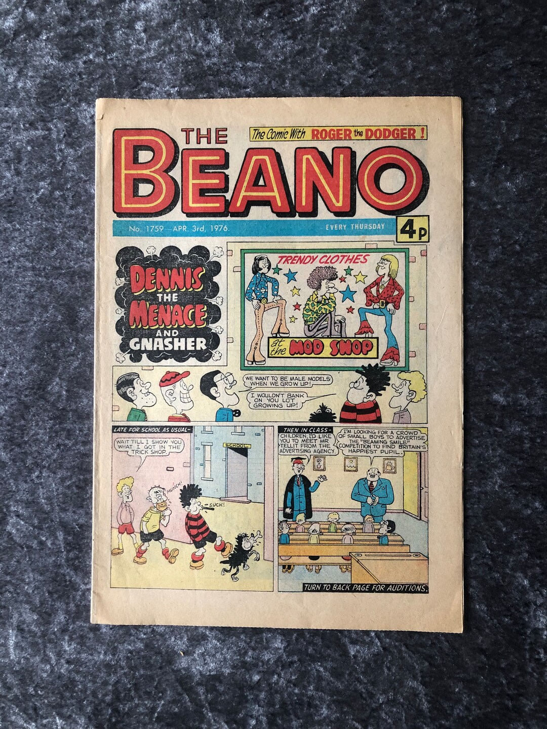 The Beano Vintage Comic Rare From 1976 - Etsy UK