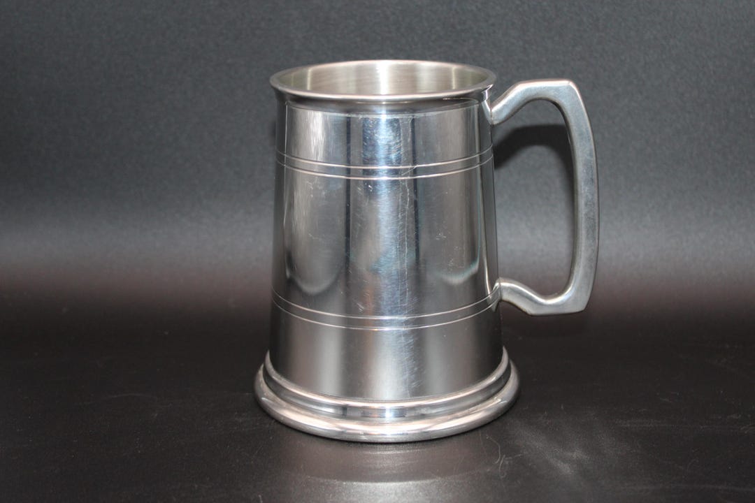 Vintage Fine British Pewter Mug - Etsy