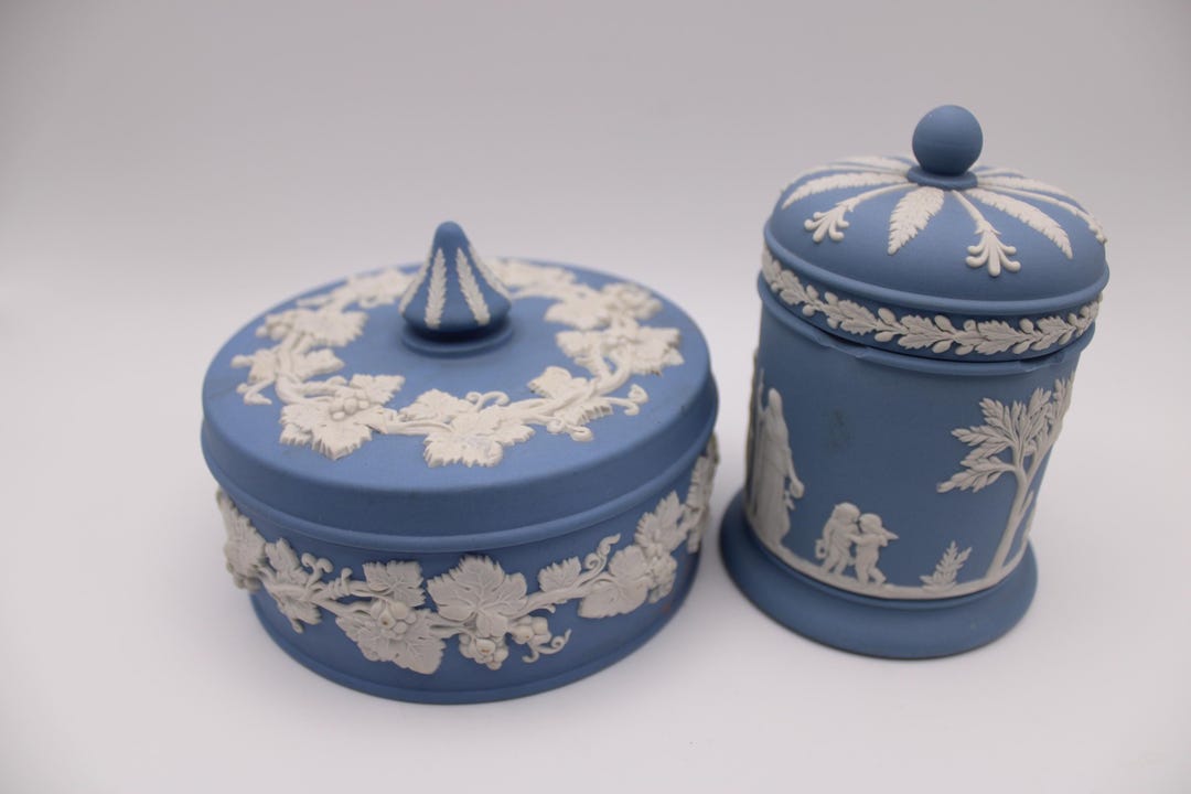 Wedgwood Blue Jasperware Set Vintage, 10 Piece Set - Etsy