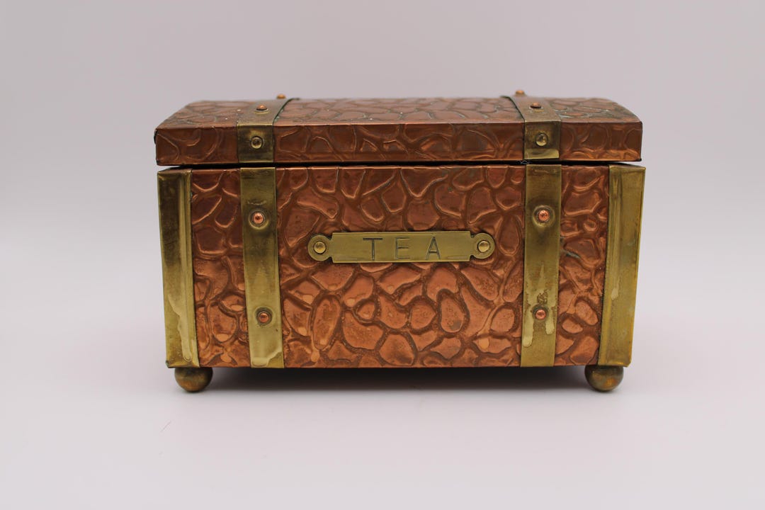 Antique Copper Tea Caddy - Etsy