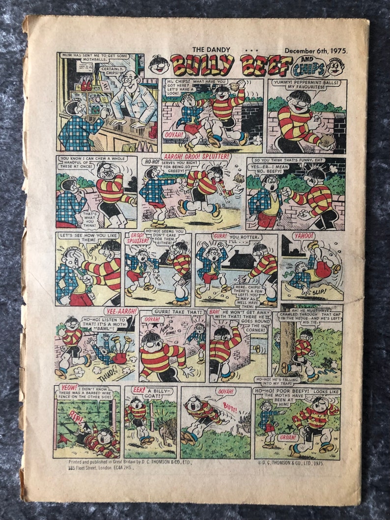 Rare Vintage Comic the Dandy From 1975 - Etsy