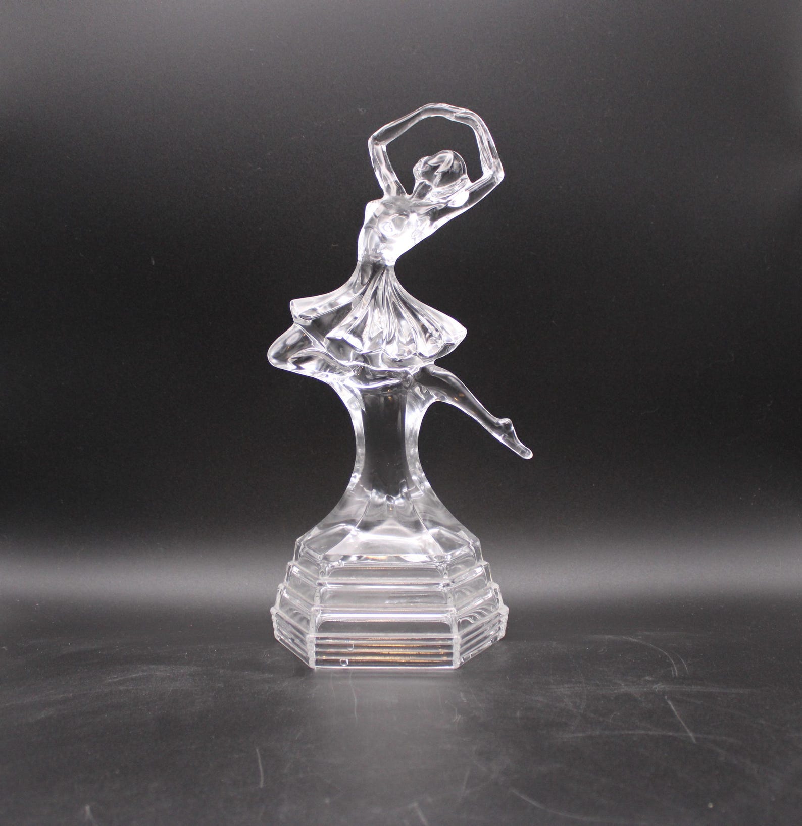 Ballerina Lead Crystal Figurine, Glass Sculpture - Etsy