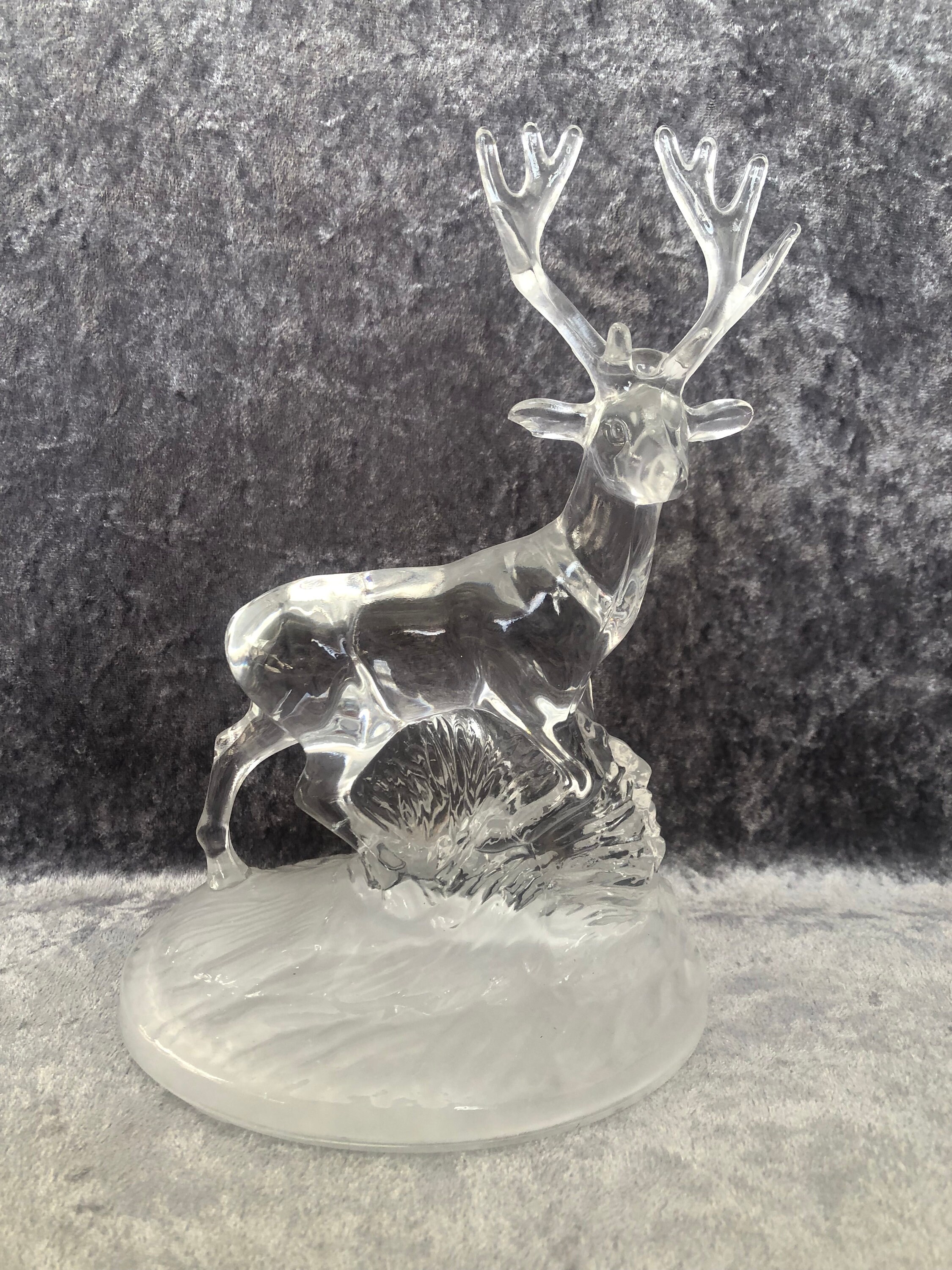 Crystal Darques Deer Stag Figure From France - Etsy